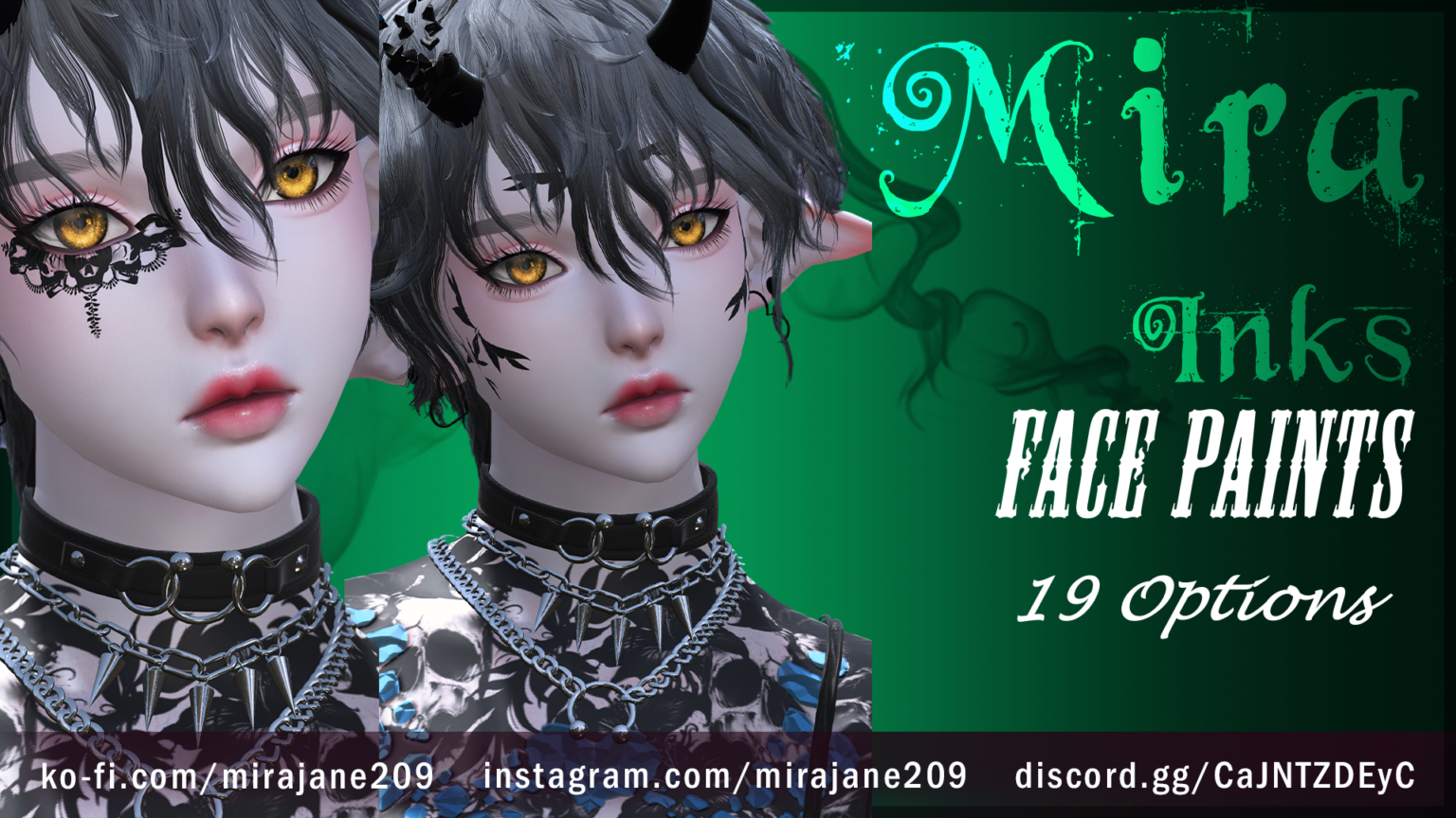 Face Paint Set - The Glamour Dresser : Final Fantasy XIV Mods and More
