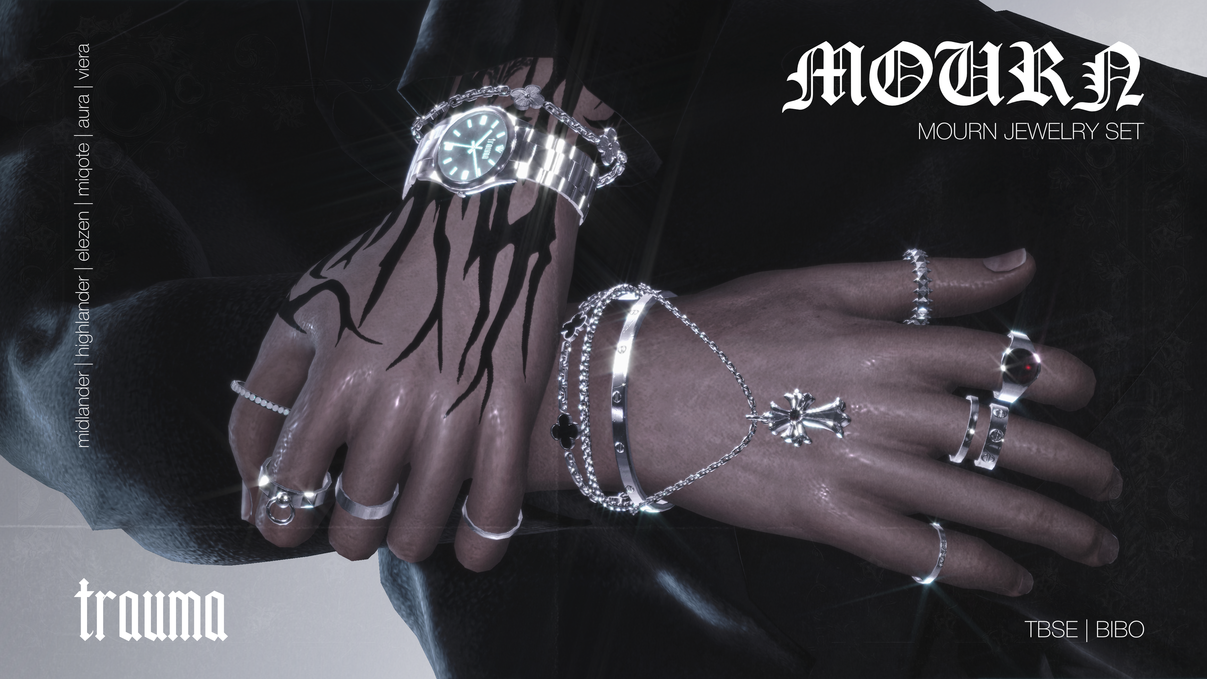 MOURN????| Jewelry + Watch Set [Unisex] DT - The Glamour Dresser ...