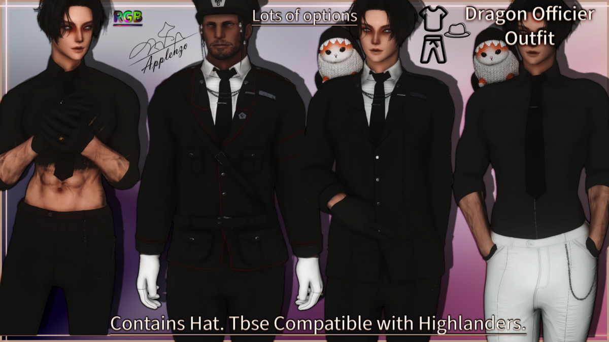 [Holo] Dragon Officier Outfit - Lots of sizes - The Glamour Dresser