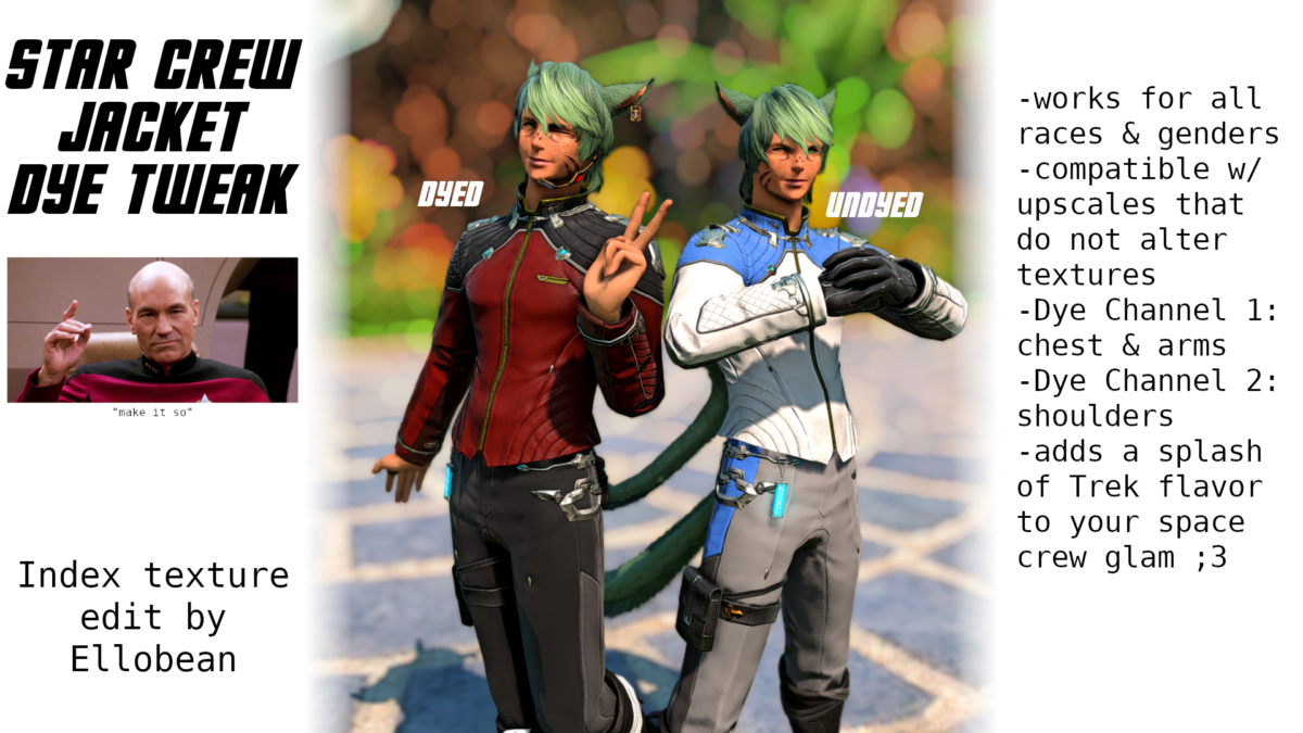 Star Crew Jacket Dye Tweak - The Glamour Dresser