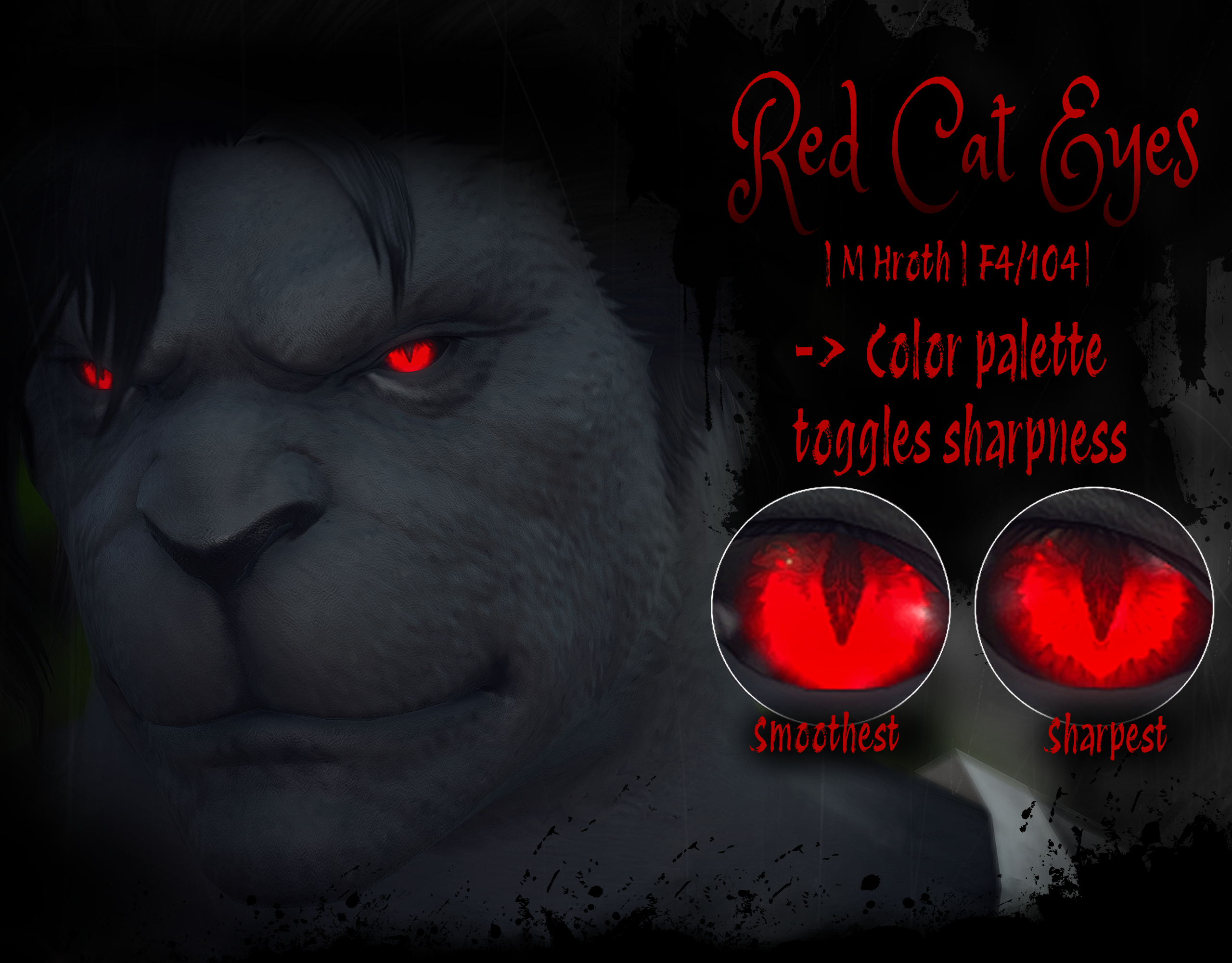 [Eyes] Red Cat Eyes (M Hroth F4/104) - The Glamour Dresser : Final ...