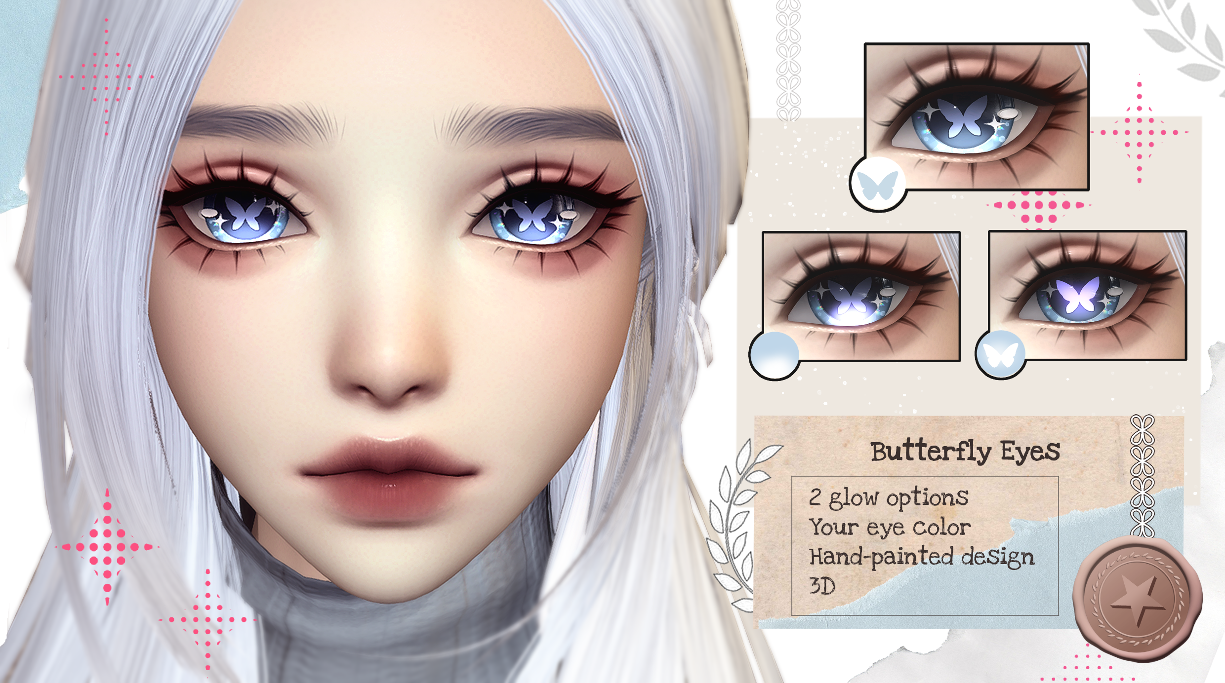 Butterfly Eyes (Glow + 3D) - The Glamour Dresser : Final Fantasy XIV ...