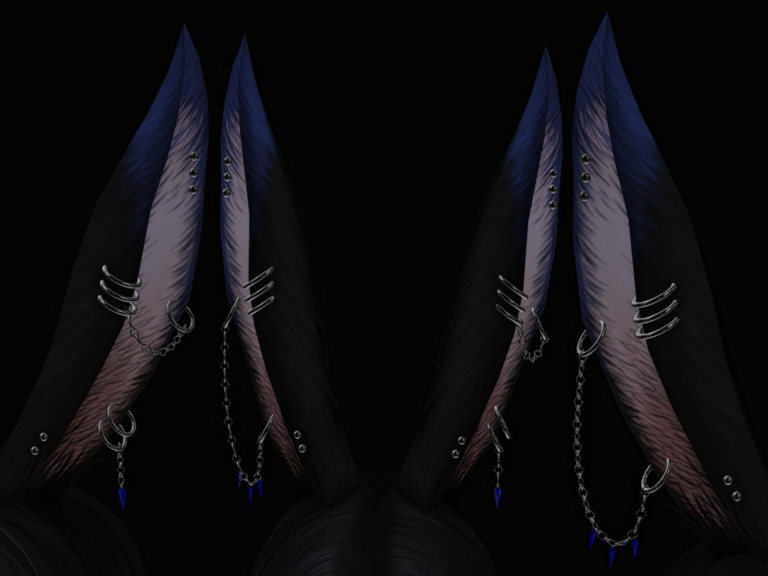 [M] Lantearia Ear 3 Viera Piercings - The Glamour Dresser : Final ...