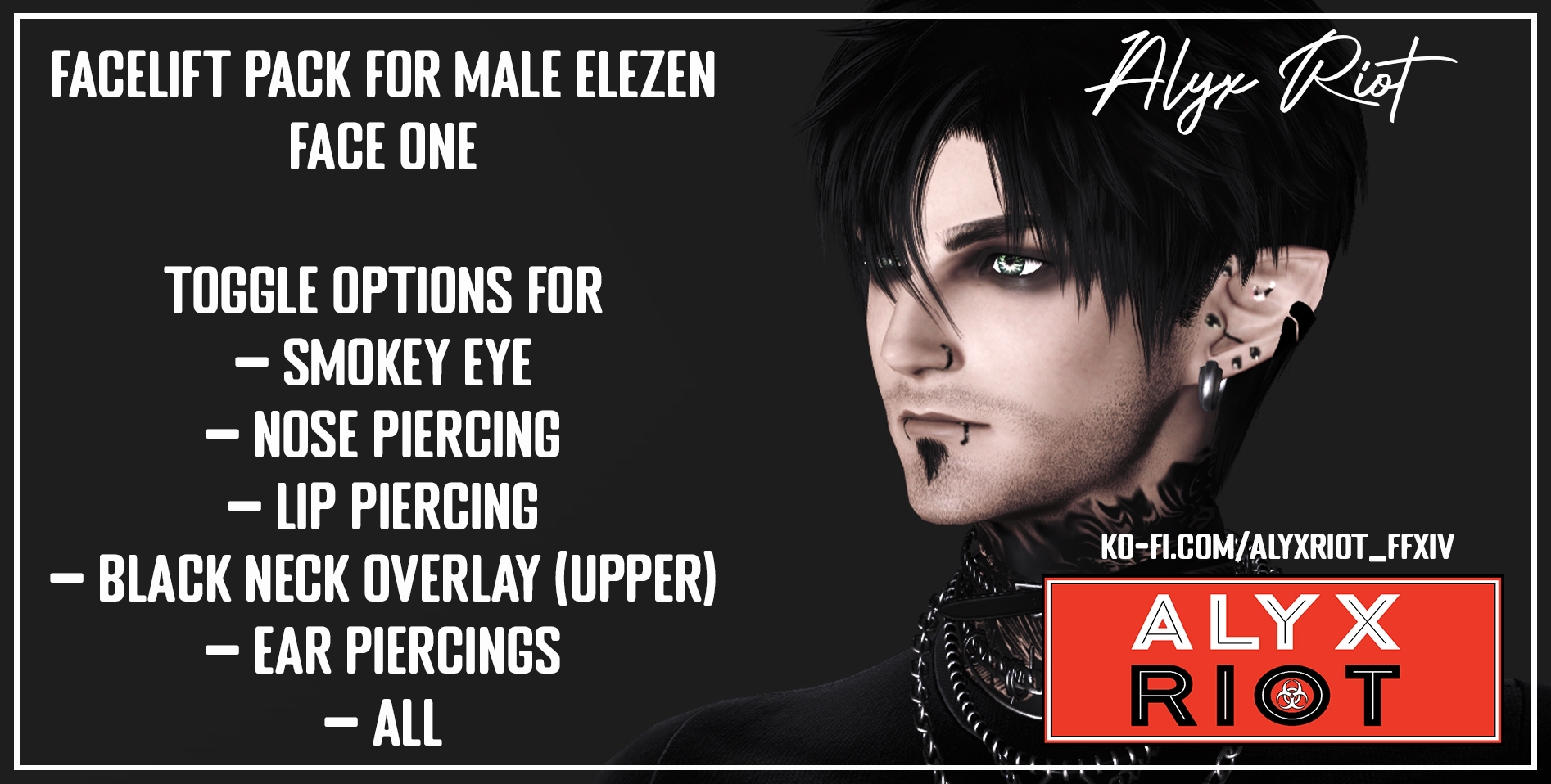 Facelift Pack for Male Elezen Face One – The Glamour Dresser