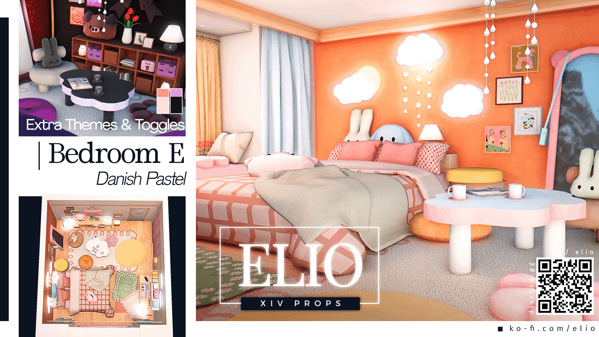 Bedroom E : Danish Pastel – Minion Props – The Glamour Dresser