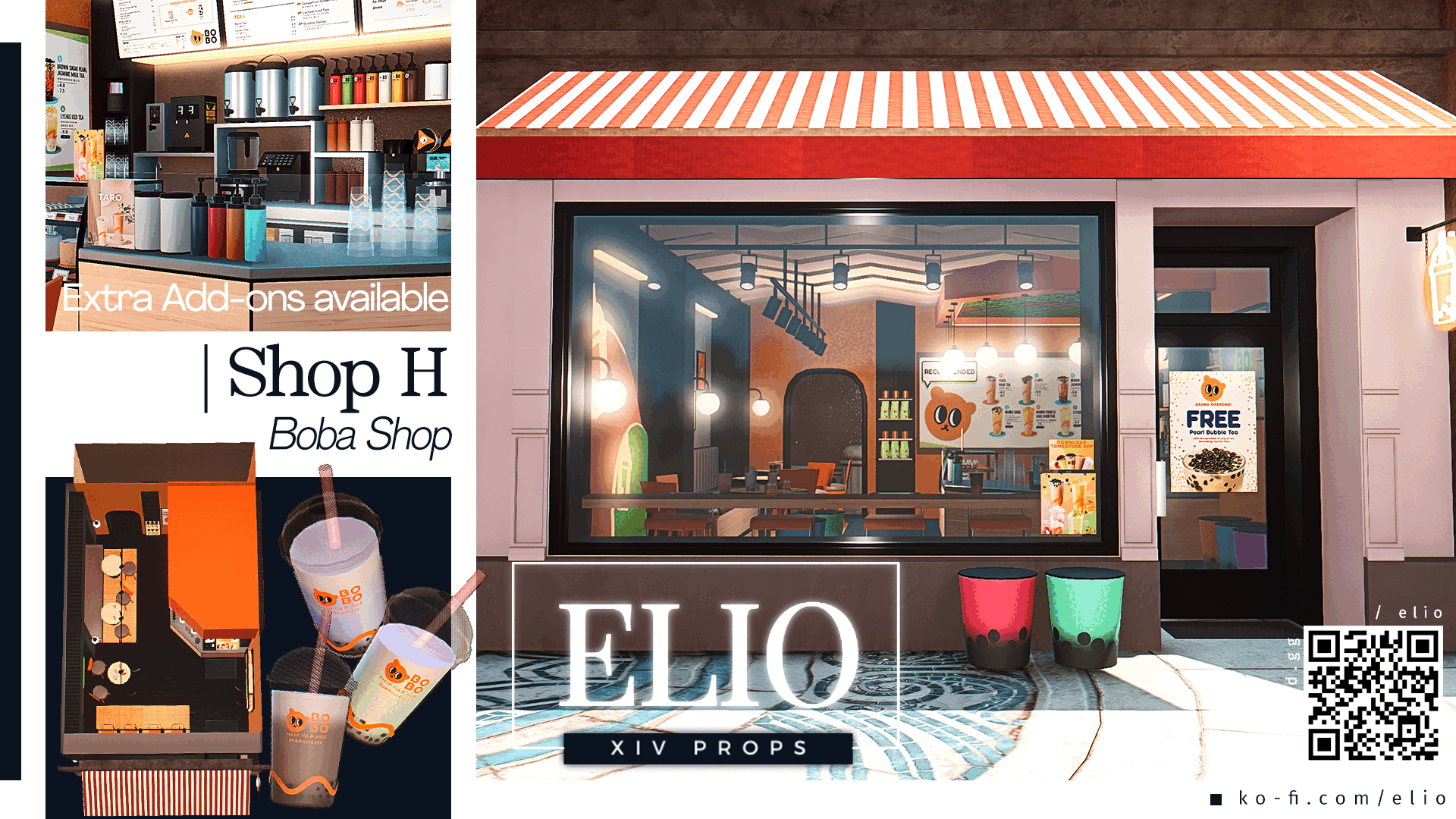 Shop H : Boba Shop - Minion Props - The Glamour Dresser