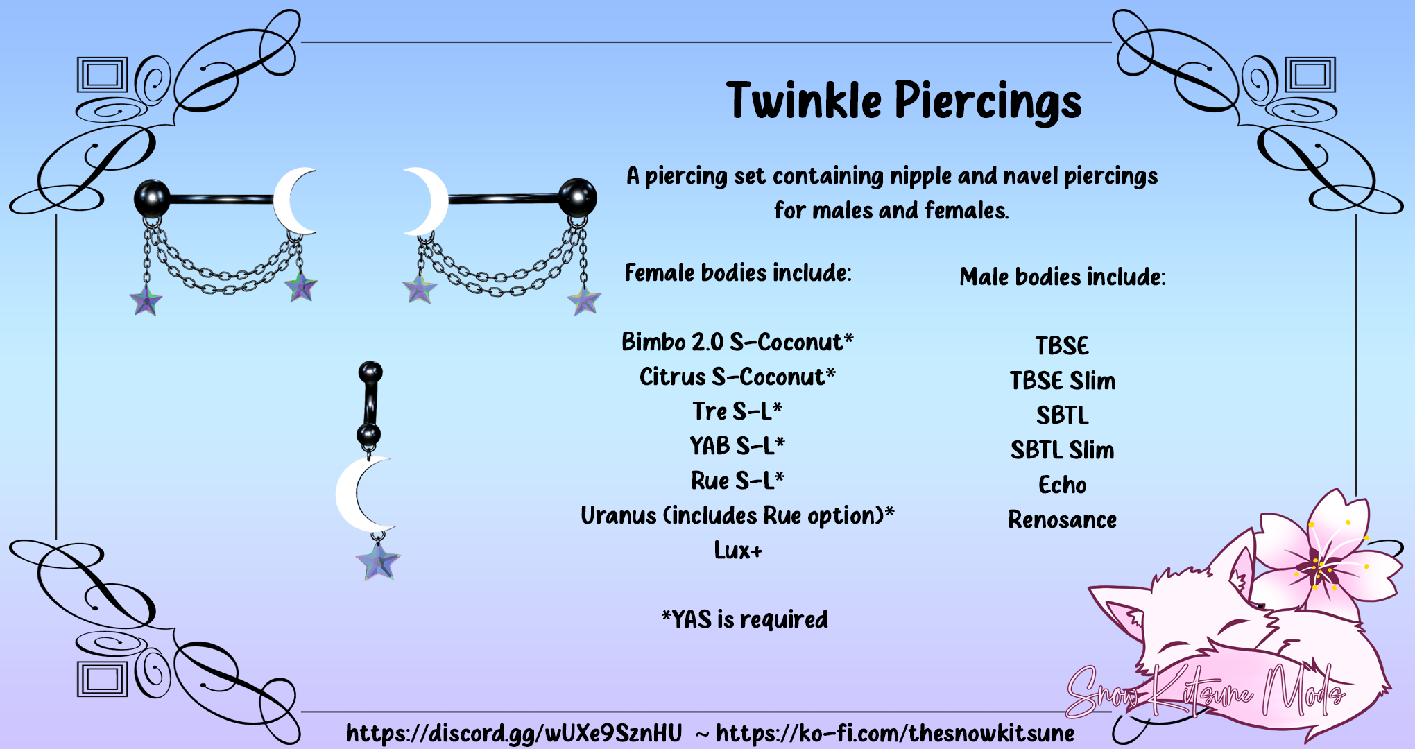 Twinkle Piercings - The Glamour Dresser : Final Fantasy XIV Mods and More