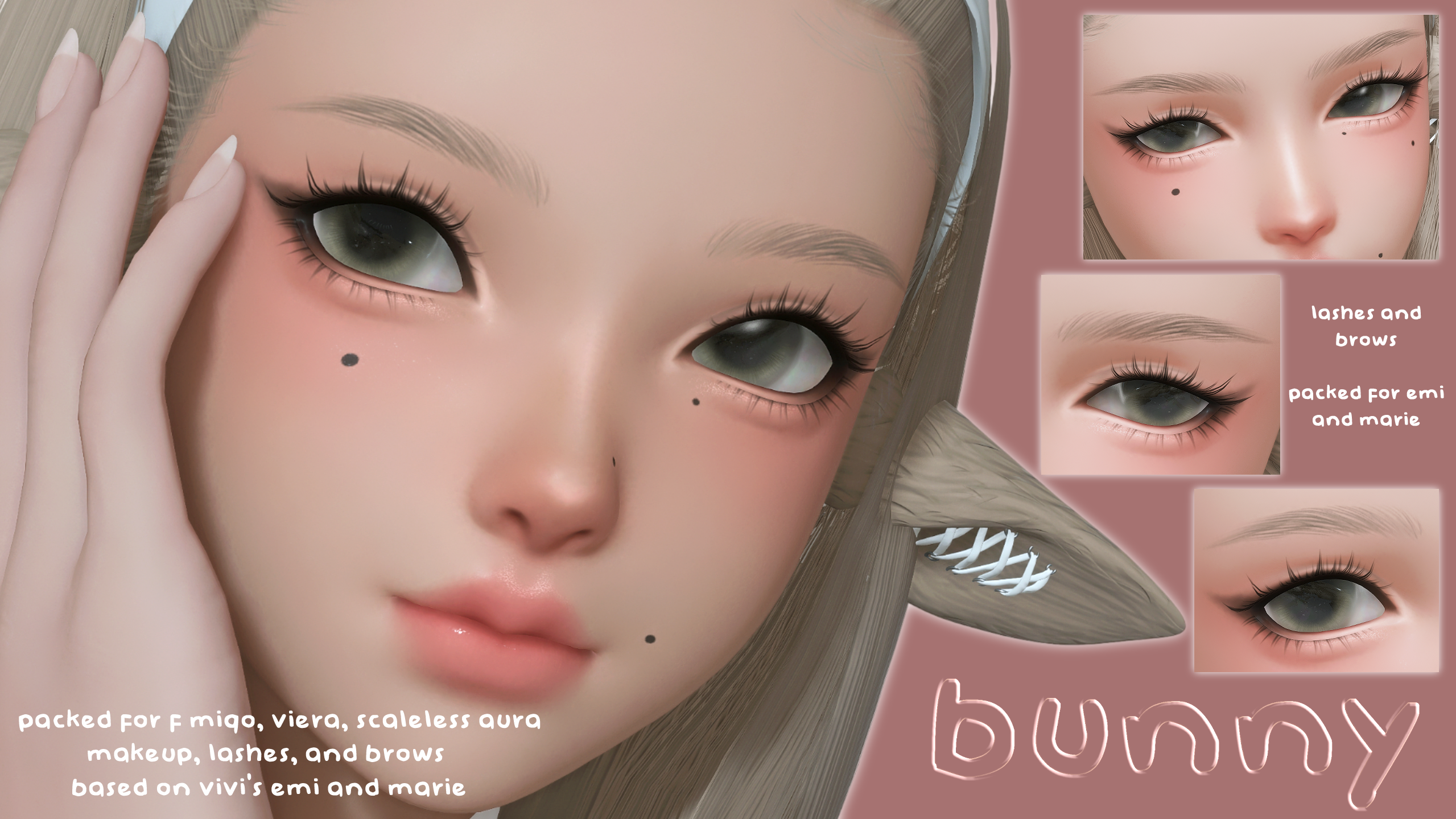 bunny - makeup, lashes, and brows based on emi and marie by vivi - The ...