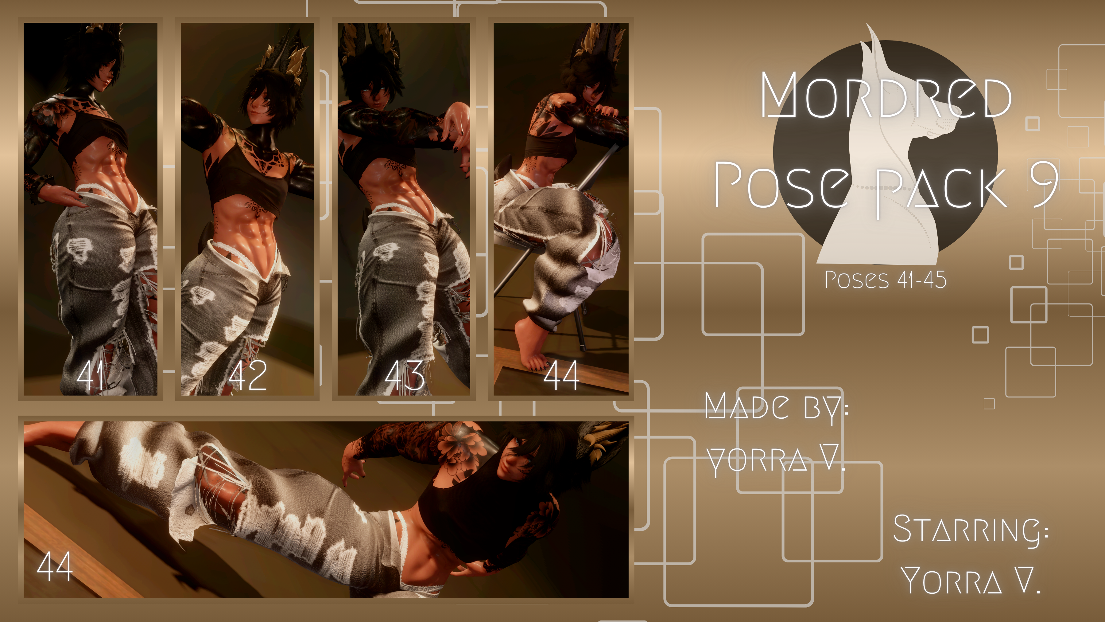 Pose Category: Pose Pack - The Glamour Dresser